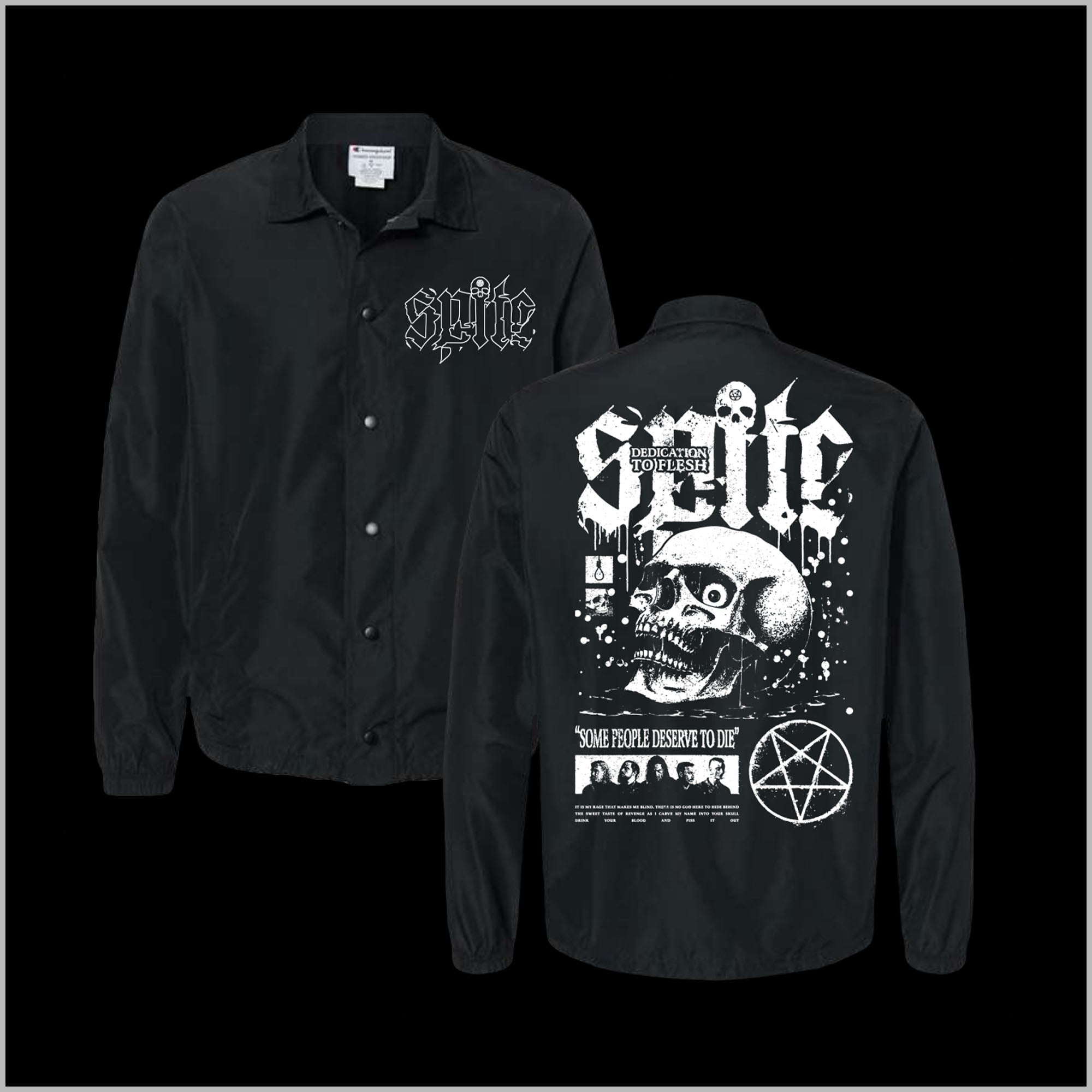 Dedication to Flesh Jacket (Champion) – Spite Merch